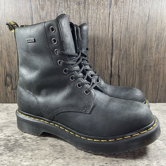 Dr. Martens | Shoes | Dr Martens 46 Wp Waterproof Drywair Black Lace Up ...